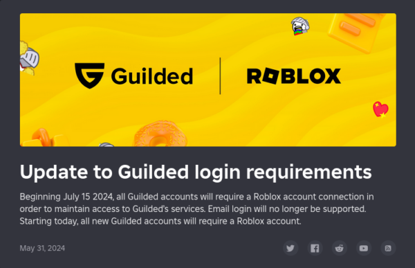 Guilded's Roblox Login Requirement is Around The Corner - MultiplayerGamers